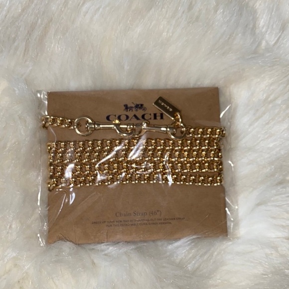 Coach | Accessories | Coach Gold Chain Strap | Poshmark